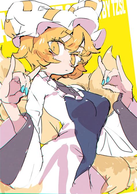 Yakumo Ran Touhou Drawn By Tsuru Nekopanchi Danbooru