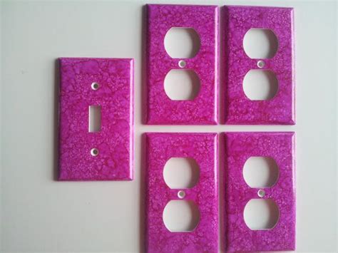 Raspberry Switch Plate Outlet Cover Set