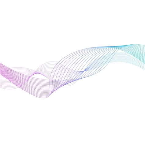 Premium Vector Abstract Gradient Wavy Line Decoration