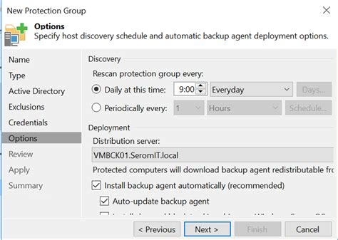 Make A Backup Of The Physical Server With Veeam Backup Replication Update