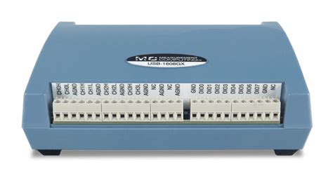 Mcc Usb 1608g Series High Speed Multifunction Usb Daq Devices Digilent