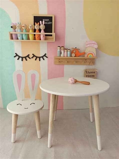میز و صندلی کودک مدل خرگوش