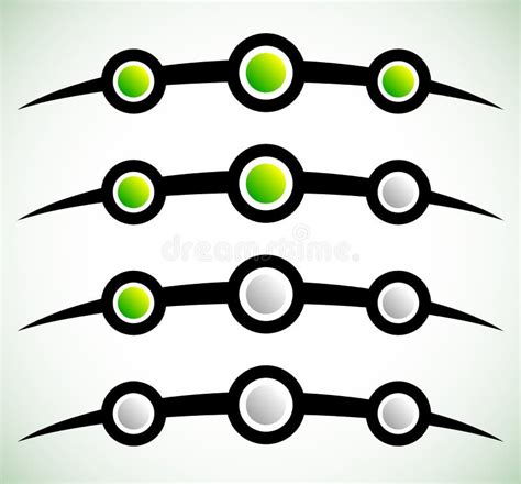 Step Progress Indicator Abstract GUI Element Stock Vector Illustration Of Charge Indicator