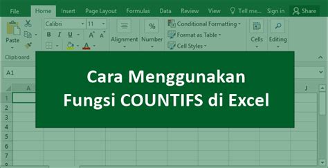 Rumus Countifs Menghitung Jumlah Sel Dengan Kriteria Tertentu