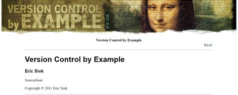 Version Control By Example By Eric Sink Is Available Online For Free