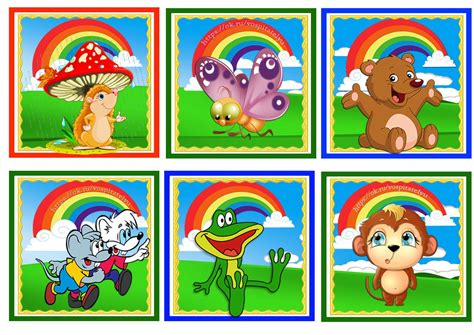 Воспитателю детского сада — Картинки на шкафчики 100 рублей комплект Ok Ru Детский сад