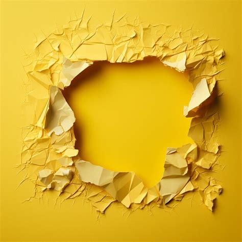 Premium Photo Yellow Paper Ripped Message Torn