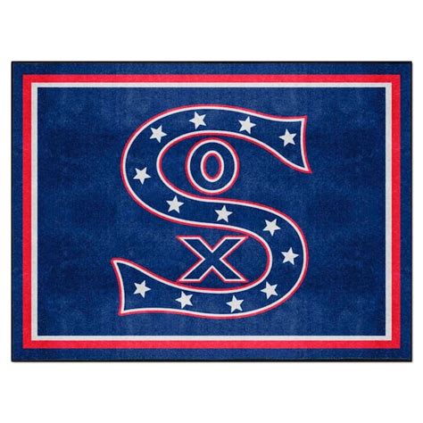 Fanmats Chicago White Sox 8ft X 10 Ft Plush Area Rug 37184 The Home Depot