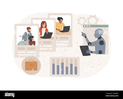 Ai Driven Diversity And Inclusion Initiatives Abstract Concept Vector Illustration Stock Vector
