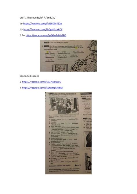 Pronunciation Unit 1 Docx