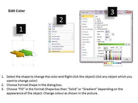 D Curved Arrows Linearly Placed What Is Flow Charts PowerPoint Templates