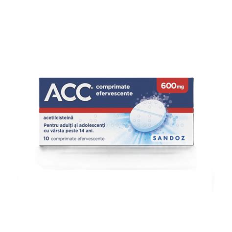 Acc 600 Mg 10 Comprimate Efervescente Sandoz Farmaciabajan Ro
