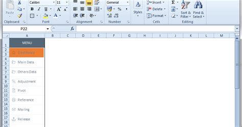 Cara Mudah Membuat Menu Yang Cantik Di Excel Official Code