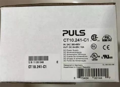 New Puls Ct10241 C1 Power Supply Ebay
