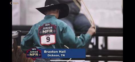 Tnjhra 8th Grader Braxton Hall Is The 2025 Reserve Jr Nfr 12u