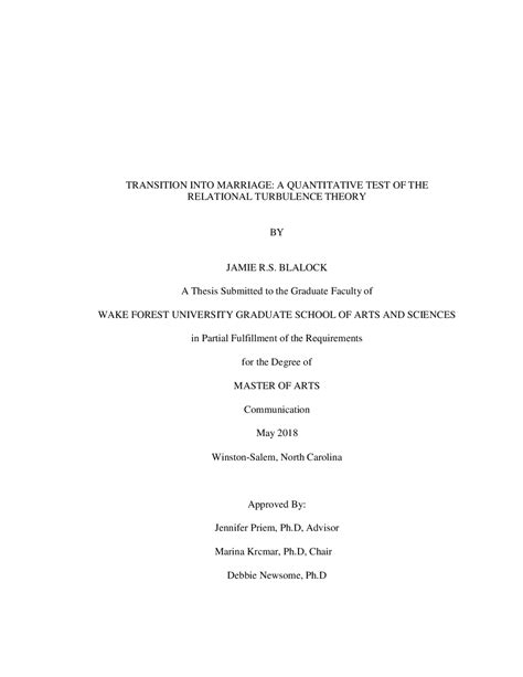 Relational Turbulence Theory By James Rs Blalock Docsity