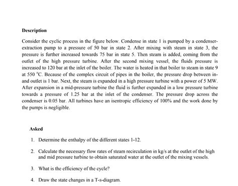 Solved Description Consider The Cyclic Process In The Figure Chegg