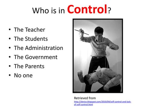 Control Proactive Management In The Classroom Ppt