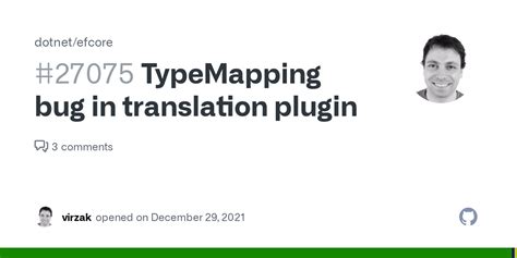 Typemapping Bug In Translation Plugin · Issue 27075 · Dotnetefcore