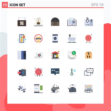 25 Universal Flat Colors Set For Web And Mobile Applications Delivery Book Party Education