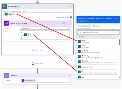 why am i getting null value in this power automate flow output