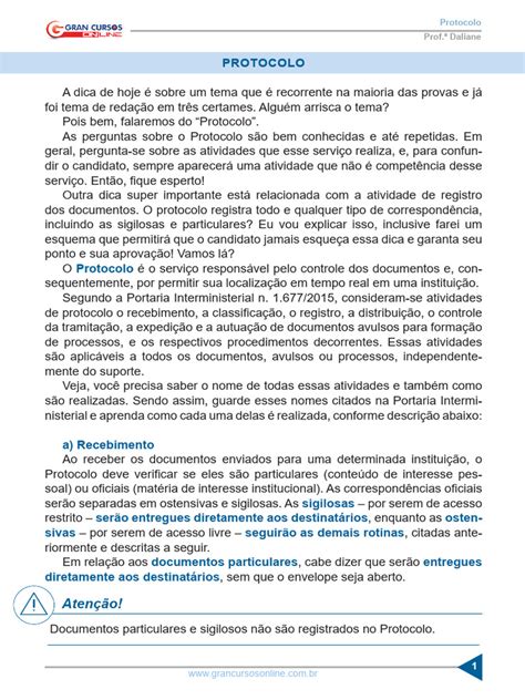 Aula Sobre Protoclo Pdf