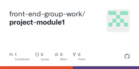 Github Front End Group Work Project Module1