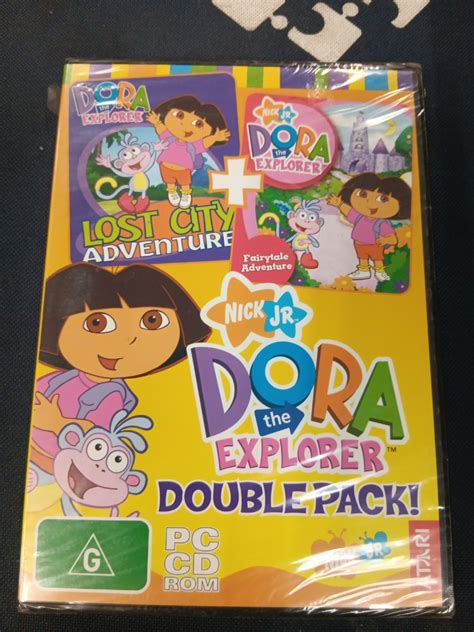 Pc Cd Rom Dora The Explorer Double Pack Video Gaming Video Games Others On Carousell