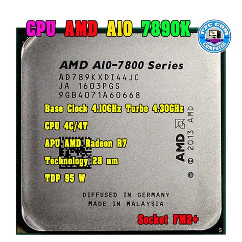 Cpu Amd A10 7890k Socket Fm2 Shopee Thailand