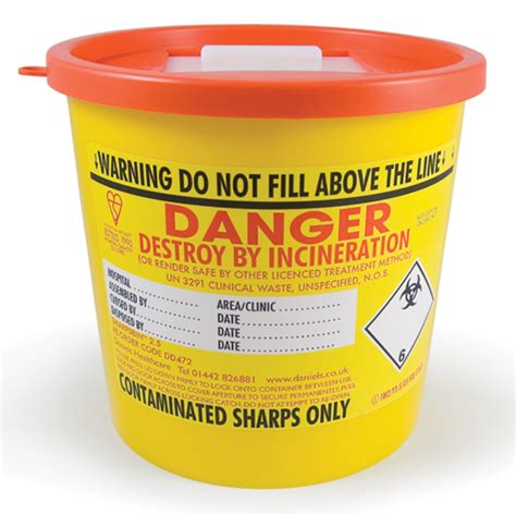Sharps Bin For The Safe Collection And Disposal Of Sharps Algeos