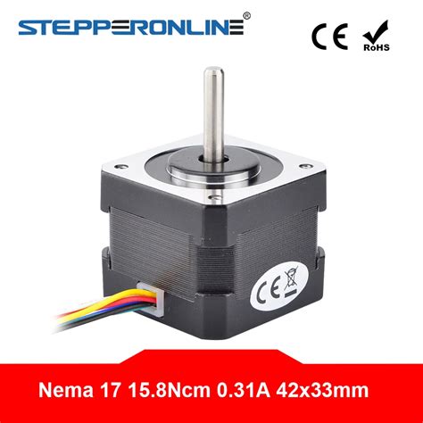 Nema 17 Động Cơ Bước Đơn Cực 6 Dây 1.8 Độ 15.8Ncm (22.4oz.in) 0.31A Cho ...