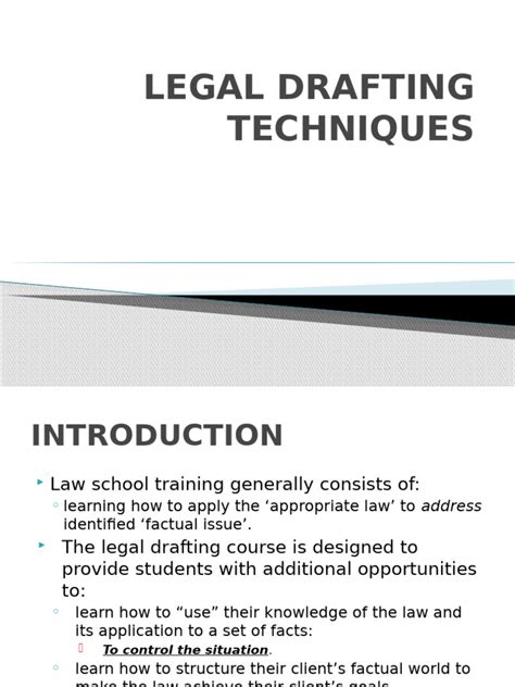 Legal Drafting Techniques Explained Pdf Statutory Interpretation