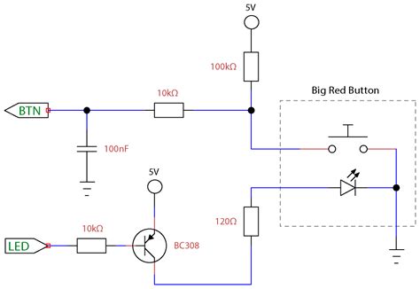 A Big Red Button Acting As A Keyboard Using Arduino