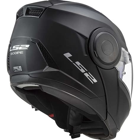 Dual Visor Motorcycle Modular Helmet Ls2 Ff902 Scope Solid Matt Black