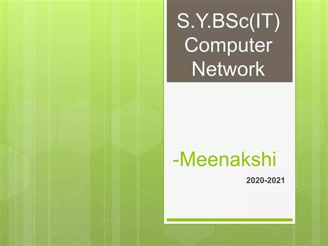 computer network syllabus pptx