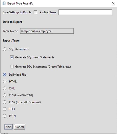 redshift export tool for mac windows and linux