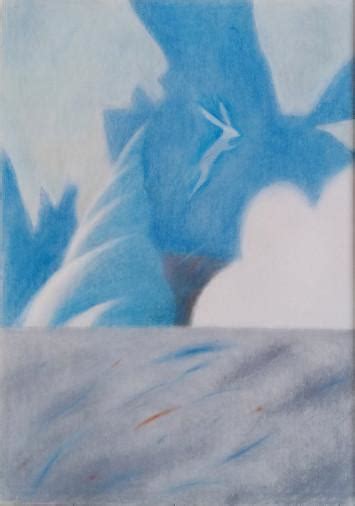 Купити картину «Стрибок в жанрі сюжетна композиція пастеллю на папері модерністський стиль