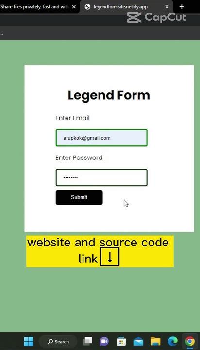 Legend Form In Html Best Stylish Form Design 😍 Legend Html Css