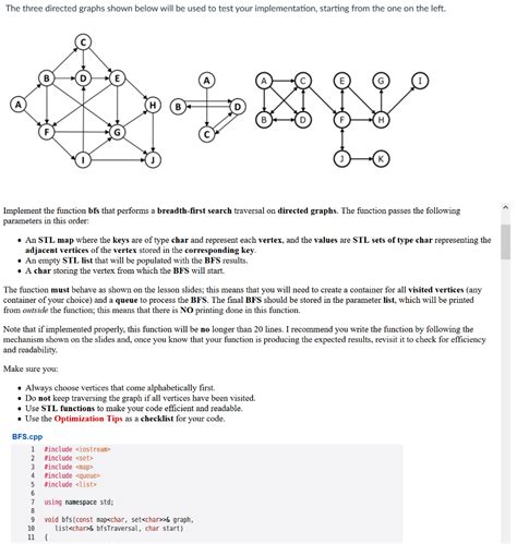 solved the three directed graphs shown below will be used to