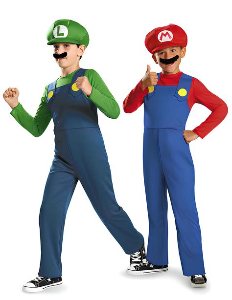 Déguisement De Couple Mario™ Et Luigi™ Enfants Deguisetoi
