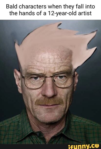 Bald Characters When They Fall Into The Hands Of 12 Year Old Artist