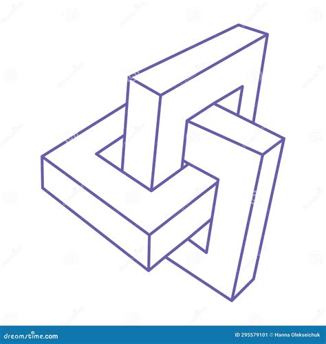 Impossible Shapes Optical Illusion Sacred Geometry Figure Abstract Eternal Geometric Object