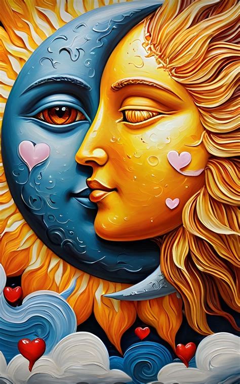 Pin By 💖 Cheryl 💖 On Sun And Moon Art ☀☾ Moon Stars Art Sun And Moon