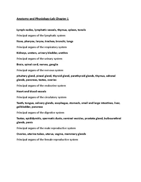 Anatomy And Physiology Lab Manual Answers Physiology Laborat