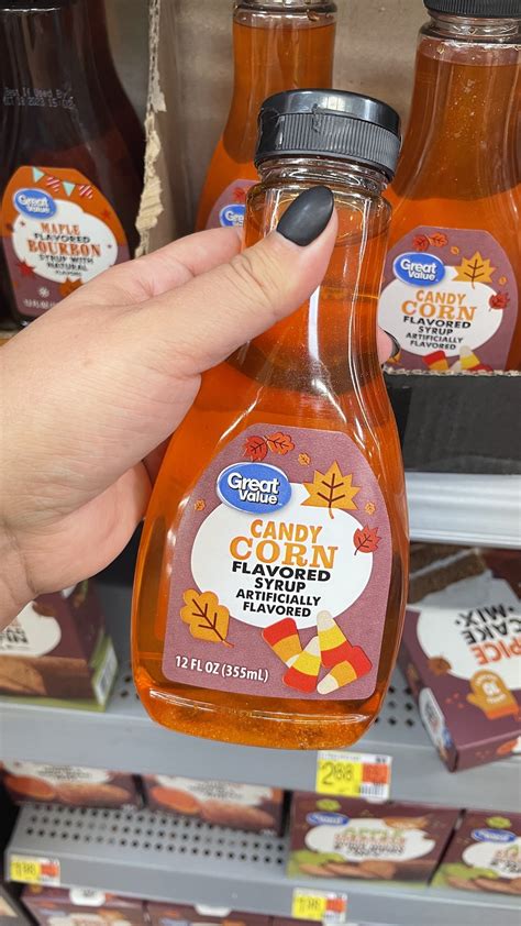 Walmart Is Selling 3 Glittered Candy Corn Syrup So Your Breakfast Just Got A Sweet Fall Upgrade