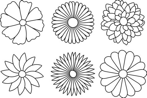 Flower Outline Vector Art Icons And Graphics For Free Download