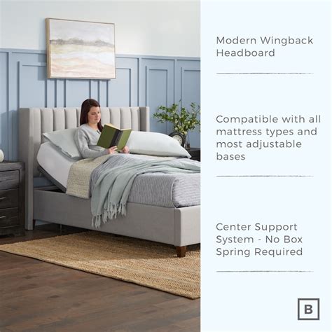 Brookside Adele Stone King Upholstered Bed At