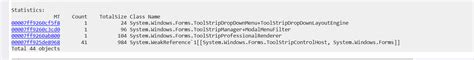 Toolstrip Class And Its Accessible Object Are Leaking In Memory