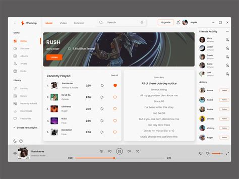 Winamp Redesign By Jayde Designs On Dribbble