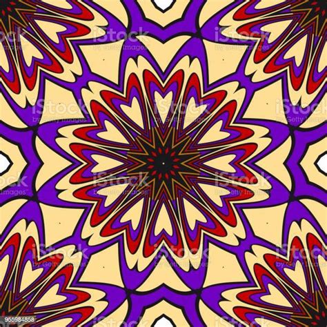 꽃 장식의 완벽 한 텍스처입니다 벡터 일러스트입니다 인테리어 디자인 인쇄 웹 및 섬유에 대 한 0명에 대한 스톡 벡터 아트 및